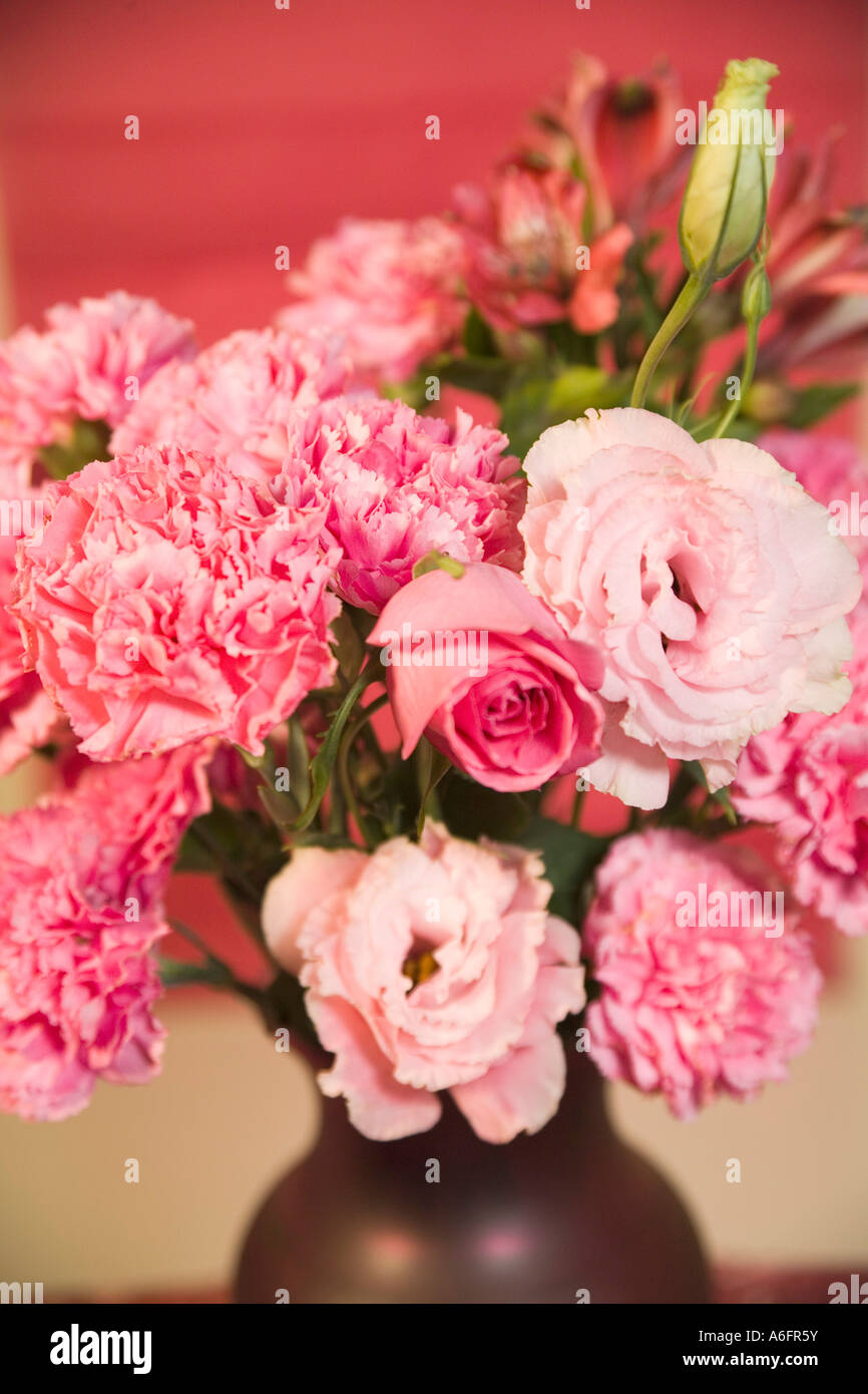 Pink floral bouquet Stock Photo - Alamy