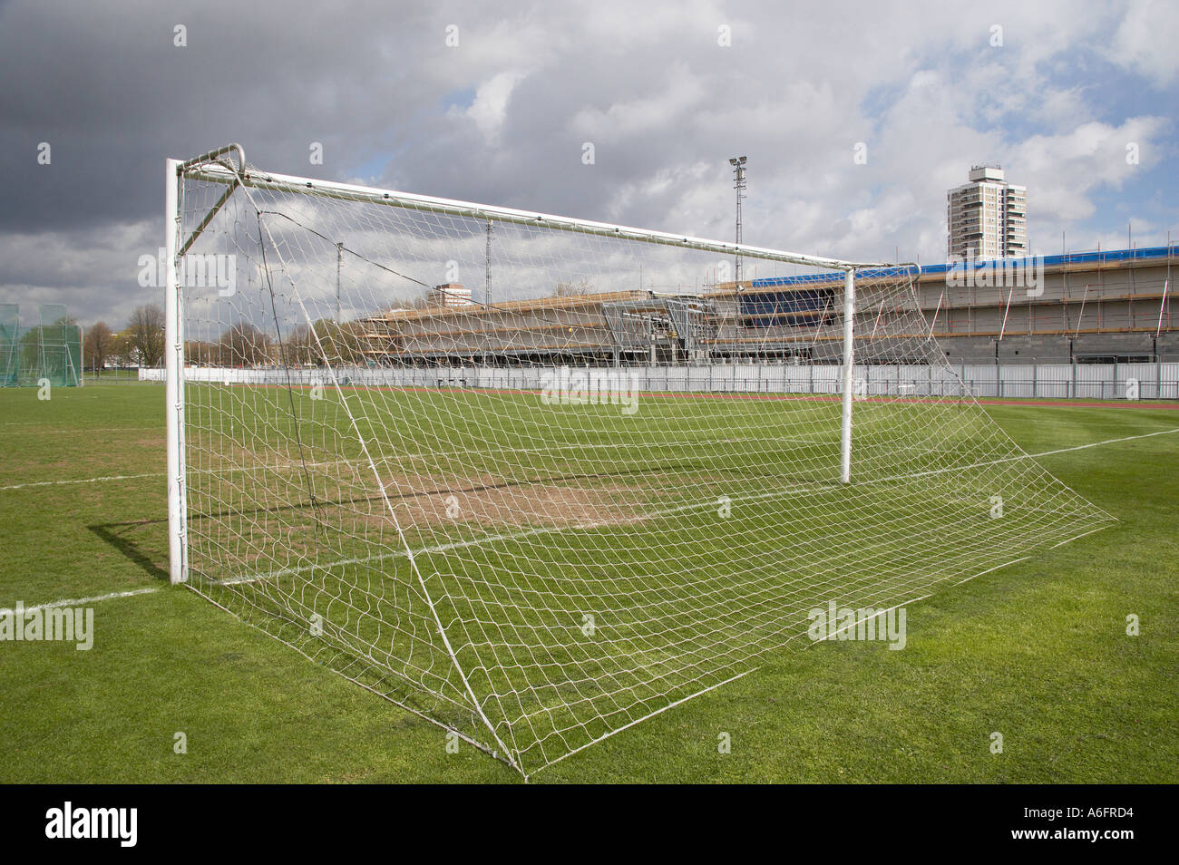 Football goal post hi-res stock photography and images - Alamy