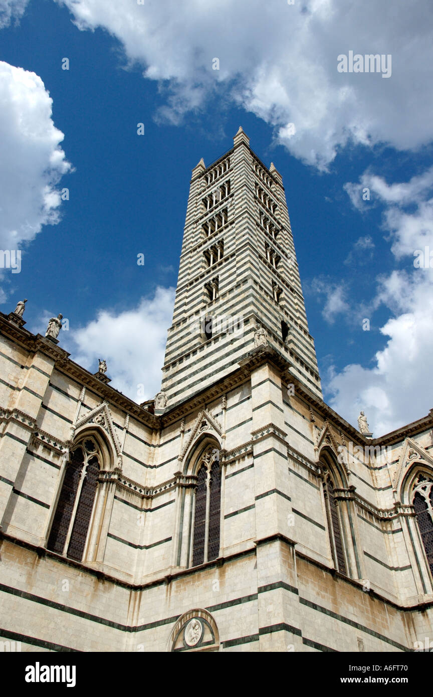 Duomo Cathedral Tower Campanile Tuscan Gothic Romanesque architecture ...