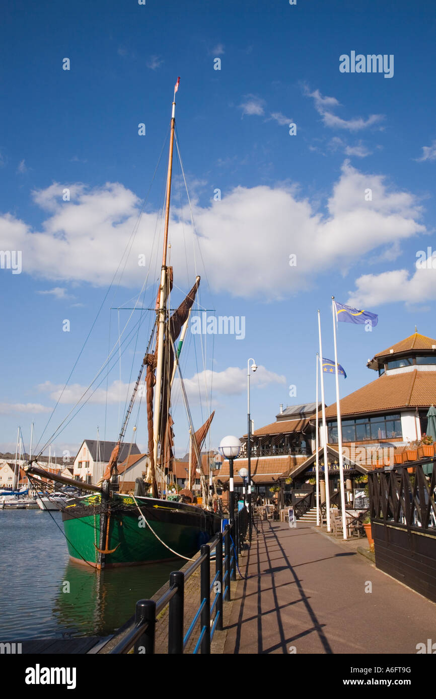 The Boardwalk waterfront development of shops and restaurants with ...