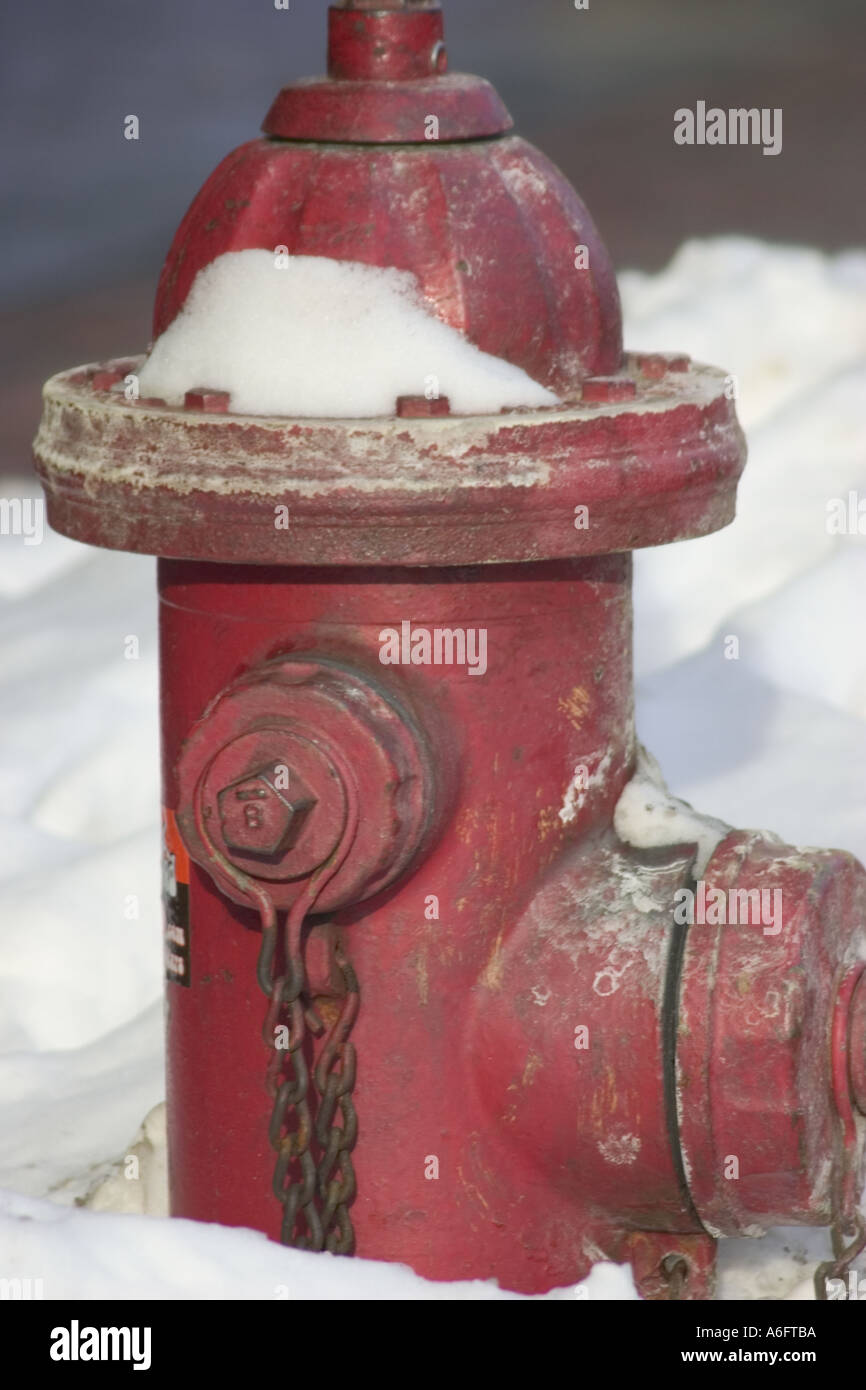snow covered fire hydrant Stock Photo - Alamy