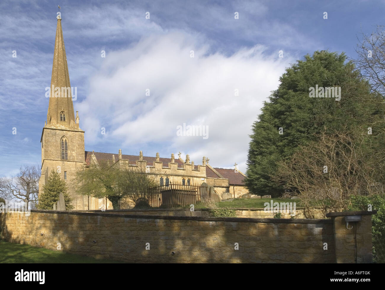 mickleton chuch the cotswolds gloucestershire Stock Photo - Alamy