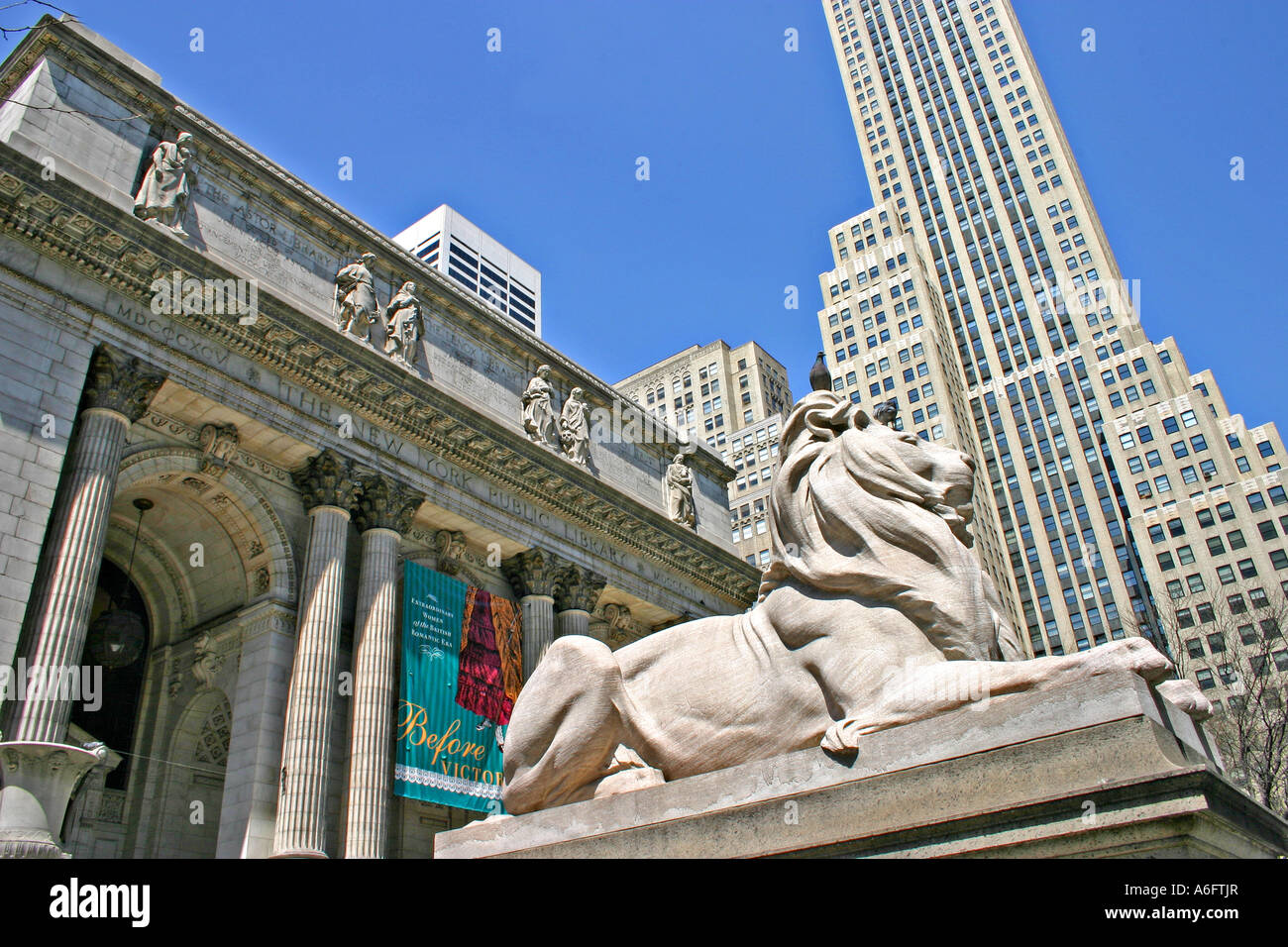 New York Public Library Fifth Avenue New York City Stock Photo - Alamy