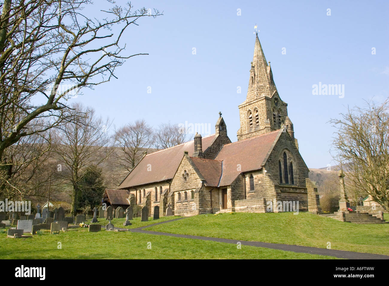 Edale Church, Peak District, Derbyshire, UK Stock Photo - Alamy