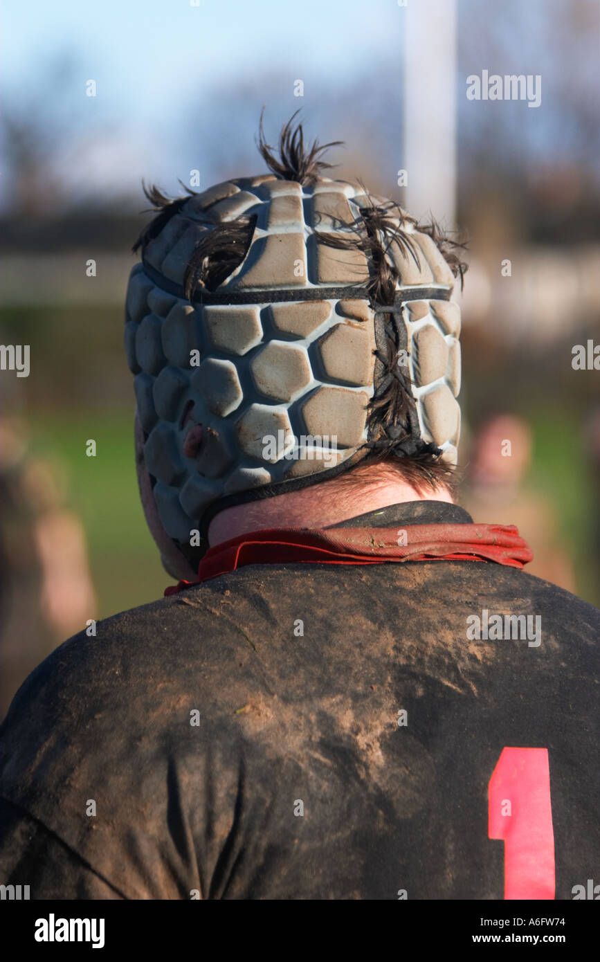 Back of rugby player's head Stock Photo - Alamy