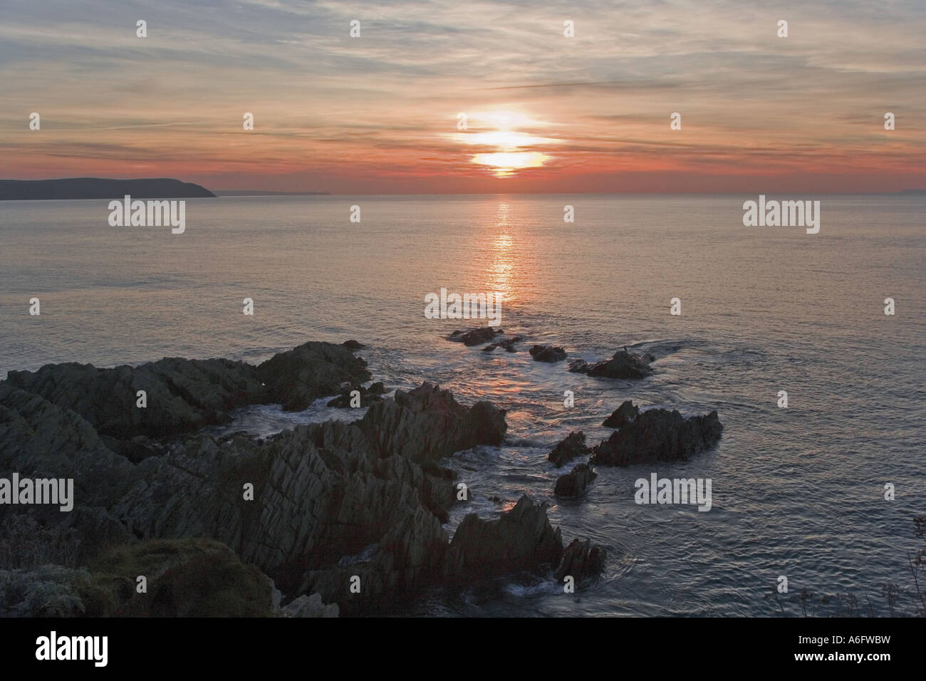 sunset woolacombe bay devon england uk image EXCLUSIVE to only ...