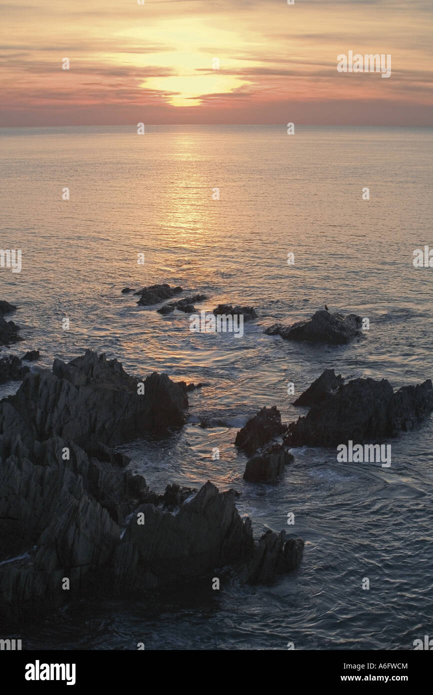 sunset woolacombe bay devon england uk image EXCLUSIVE to only ...