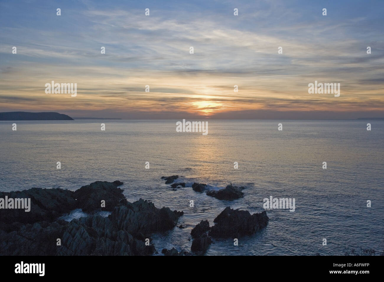 sunset woolacombe bay devon england uk image EXCLUSIVE to only ...