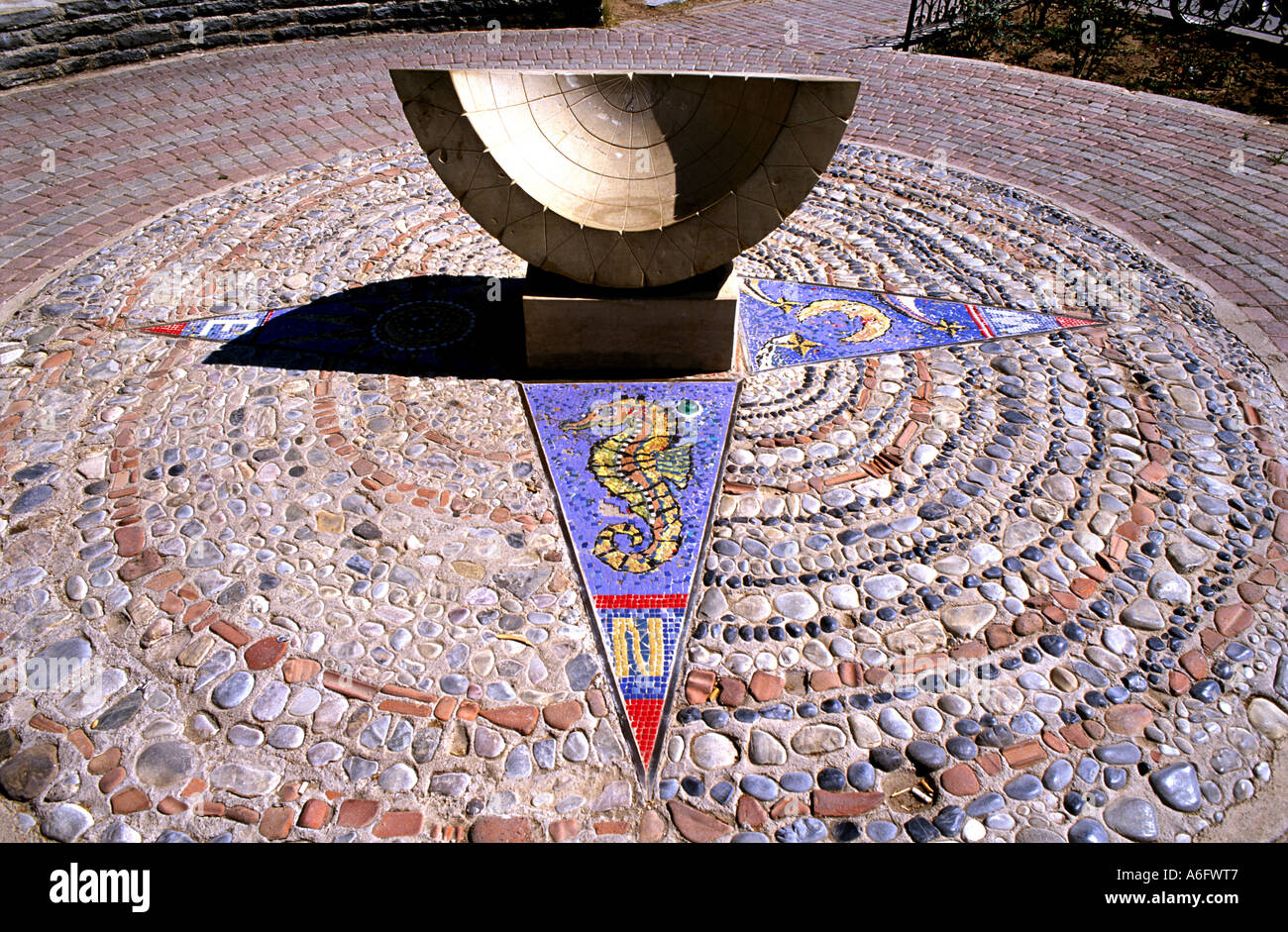 Turkey Mediterranean Coast Mugla Region Bodrum Sundial Stock Photo - Alamy