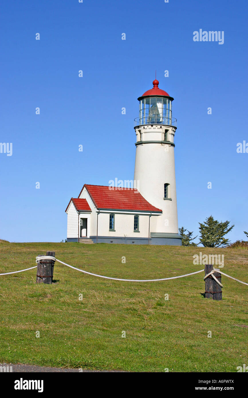 Lighthouse in Cape Blanco State Park near Port Orford Oregon Stock ...