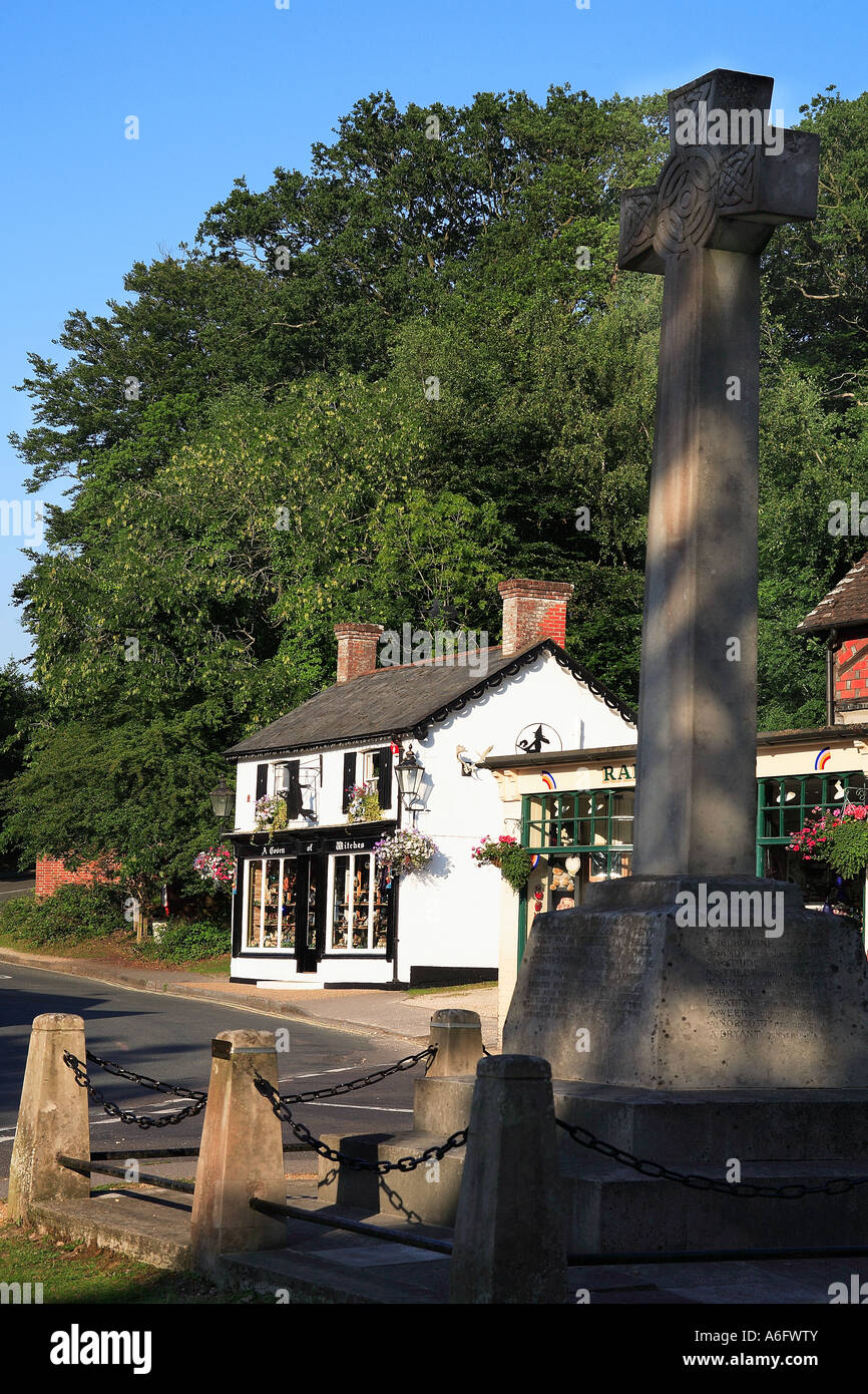 Burley New Forest Hampshire England Stock Photo - Alamy
