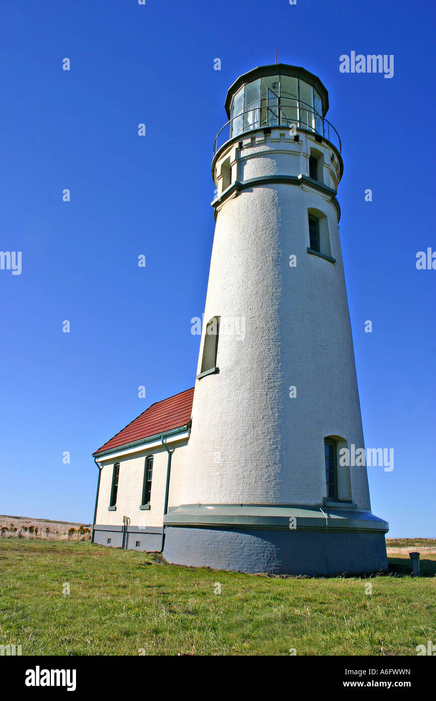 Lighthouse in Cape Blanco State Park near Port Orford Oregon Stock ...
