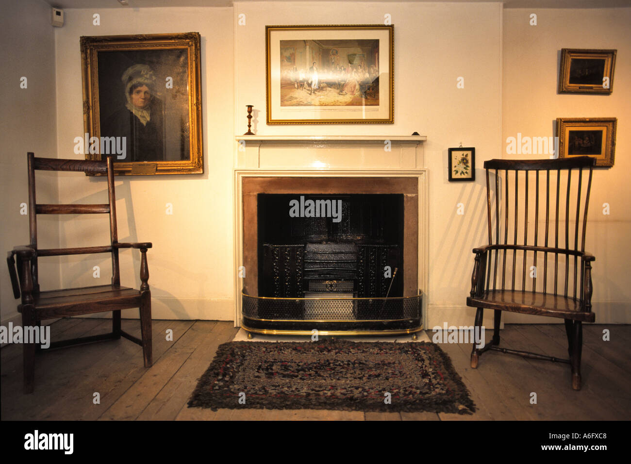 Robert Burns House interior Stock Photo - Alamy