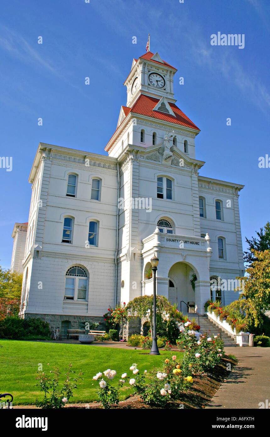 Historic Benton County Courthouse in Corvallis Oregon Stock Photo - Alamy