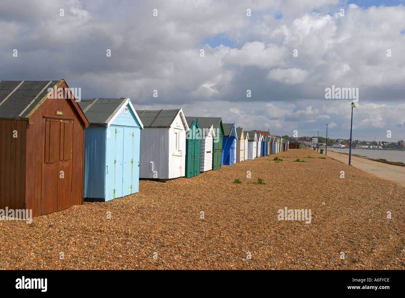 Beach huts at Felixstowe Suffolk England Stock Photo - Alamy