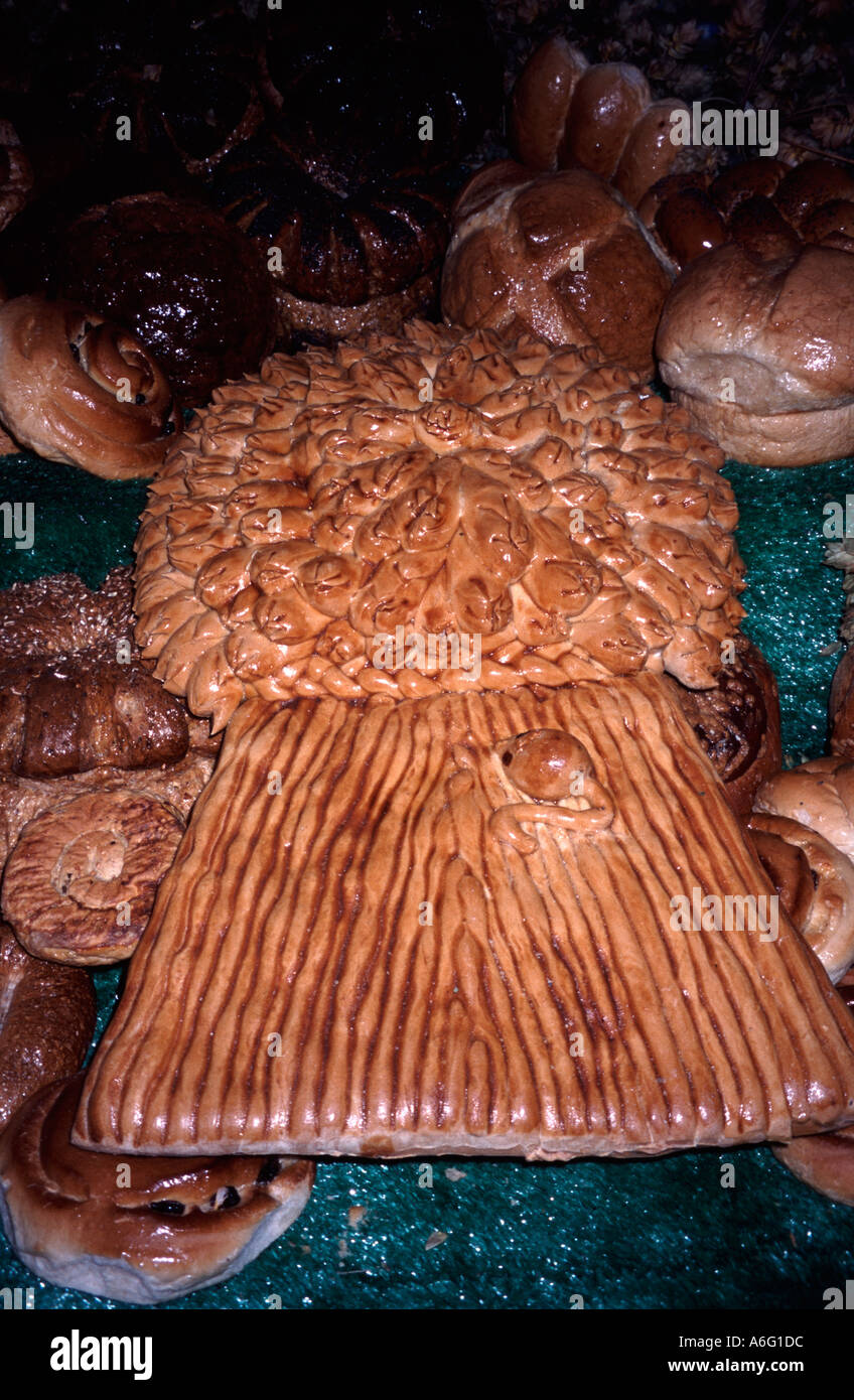 Loaves of bread harvest display Kew Gardens Surrey England UK Stock ...