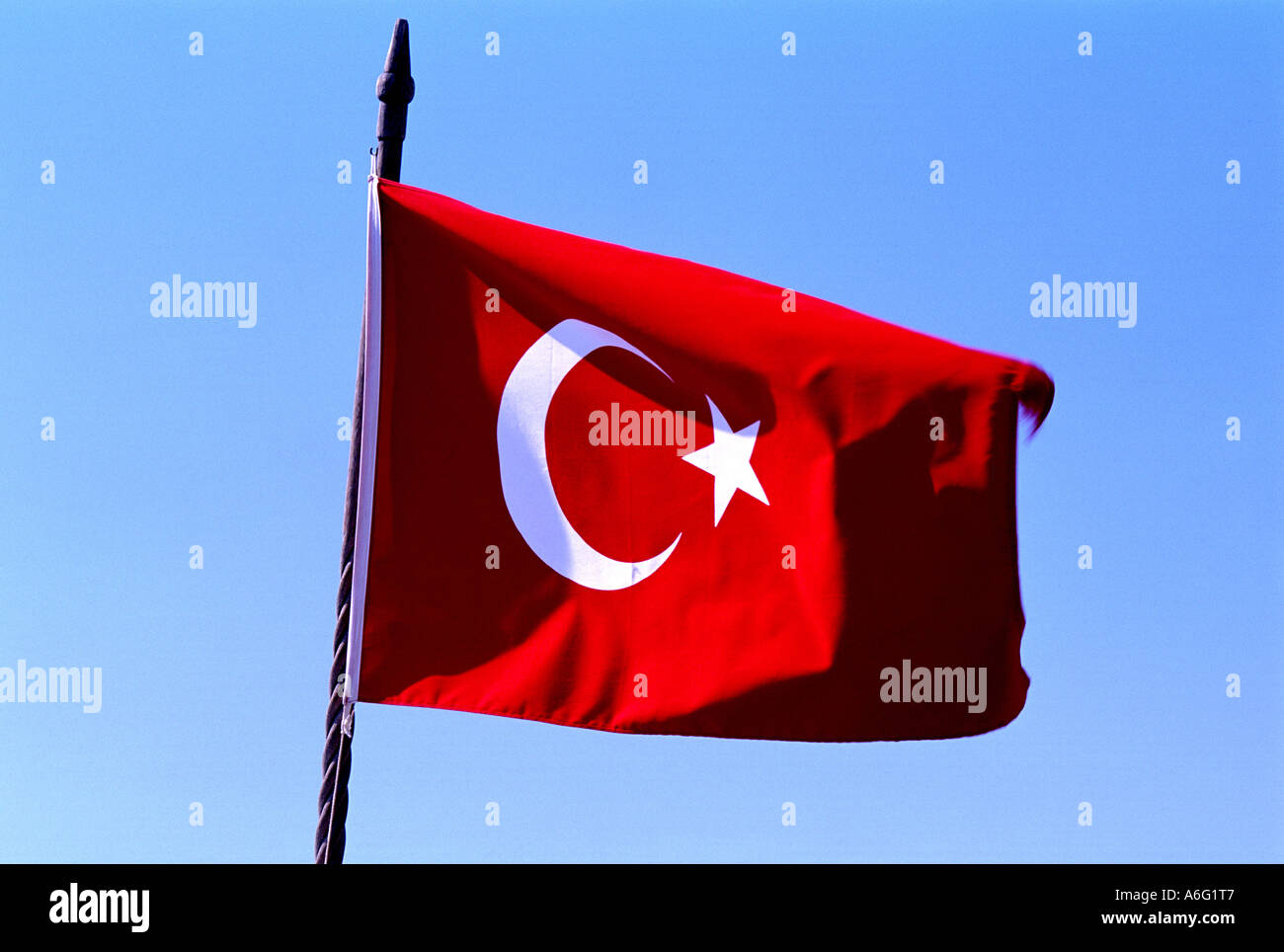 Turkey National Flag Stock Photo - Alamy