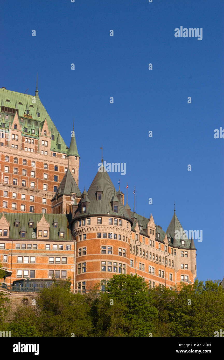 QUEBEC CITY QUEBEC CANADA Le Chateau Frontenac castle and hotel in Old ...
