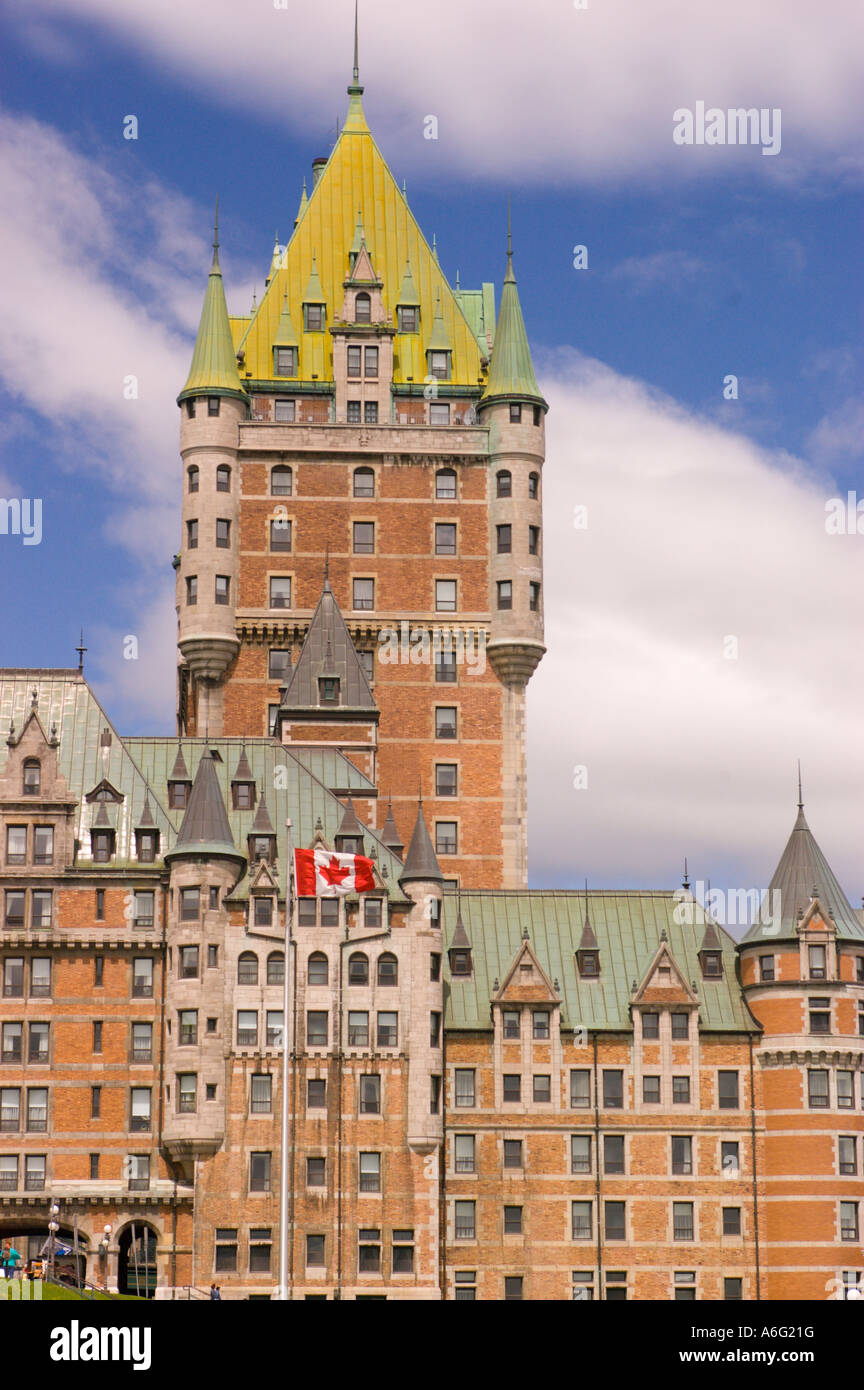 QUEBEC CITY QUEBEC CANADA Le Chateau Frontenac castle and hotel in Old ...