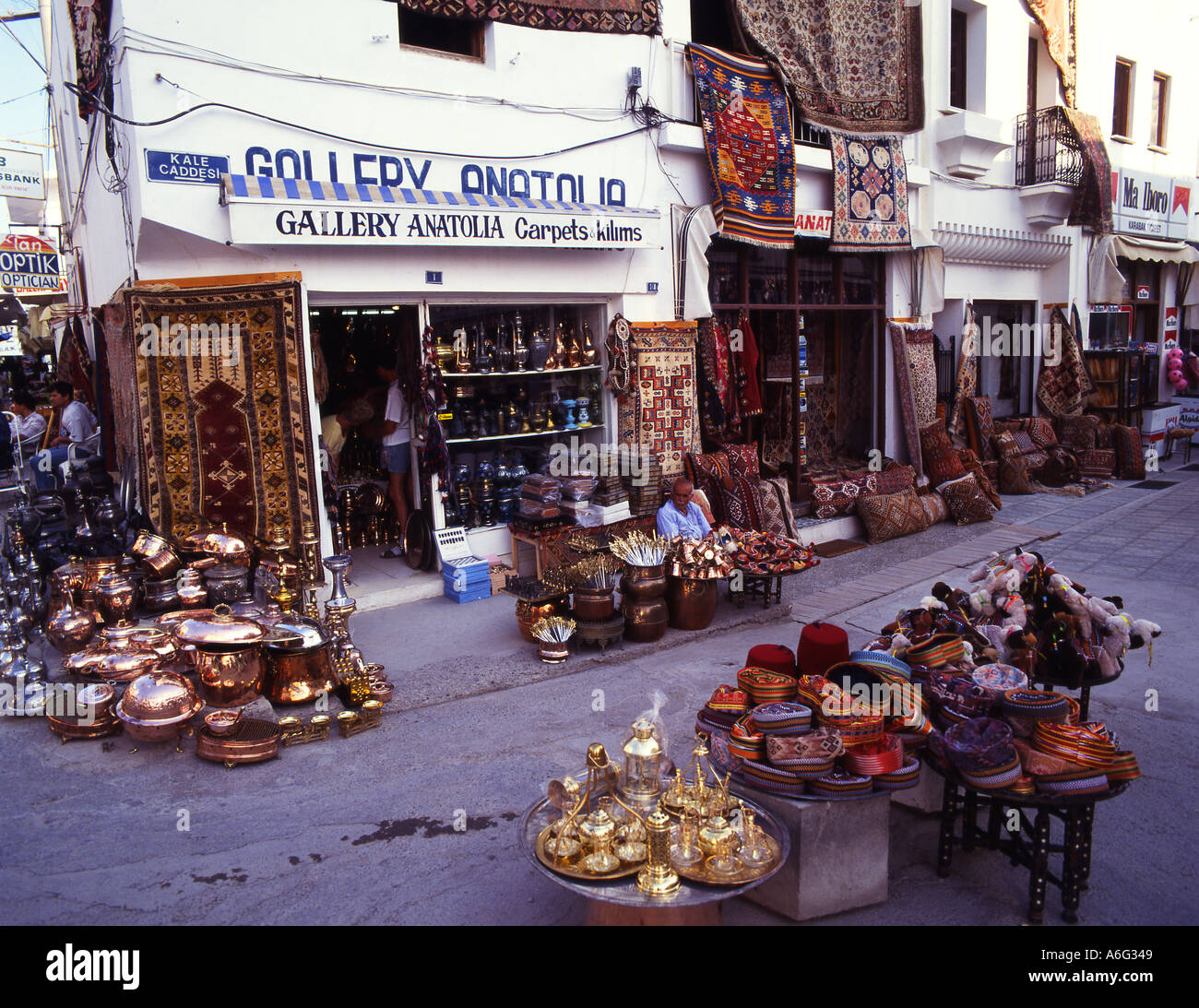 Turkey Bodrum handicraft shop shopping Stock Photo - Alamy