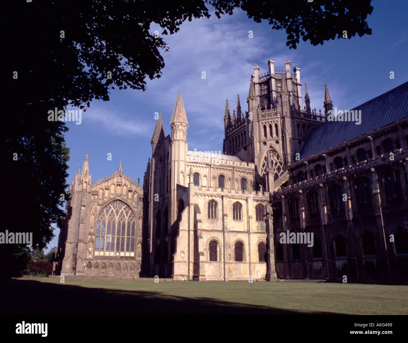 Exterior view of the Central Octagon and Lady Chapel, Ely Cathedral ...