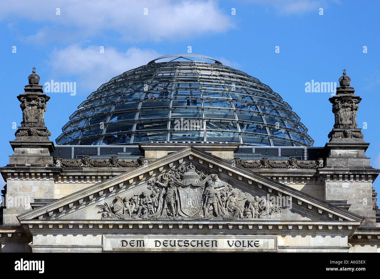 Glass cupola on Reichstag in Berlin Stock Photo - Alamy