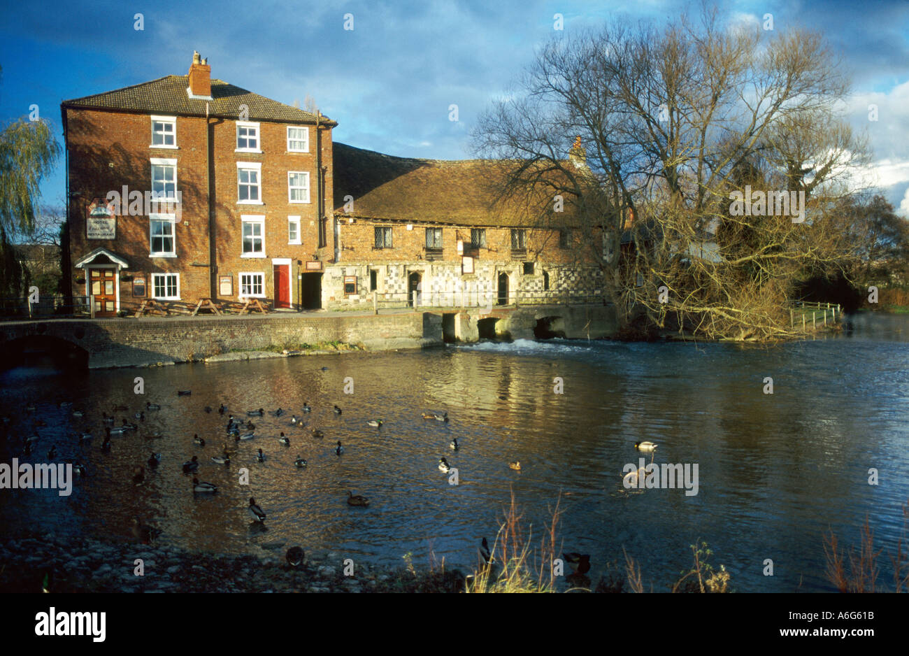 Harnham Mill on the river Avon near Salisbury Wiltshire England Stock ...