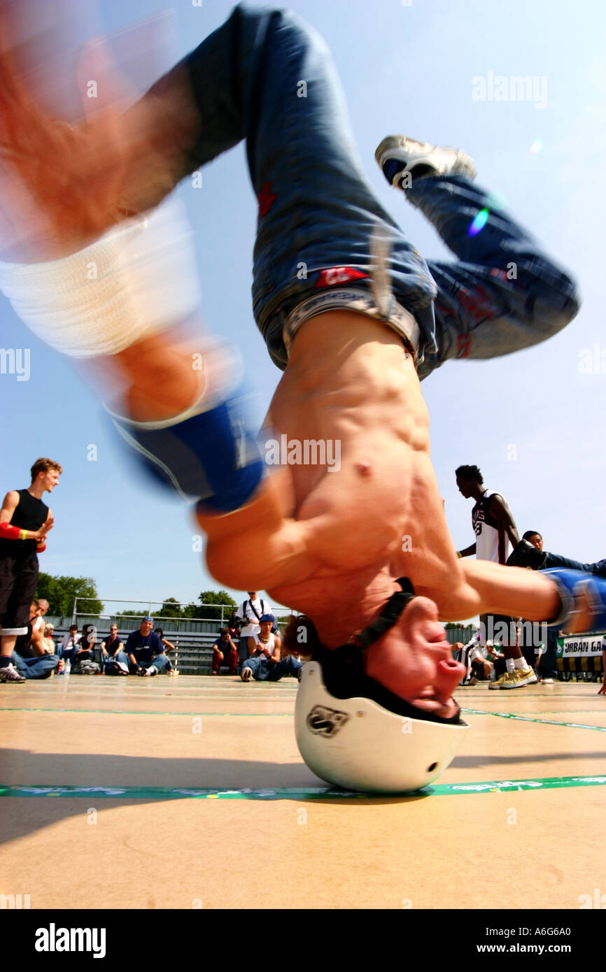 Breakdancer at the Sprite Urban Games 2004 Stock Photo - Alamy