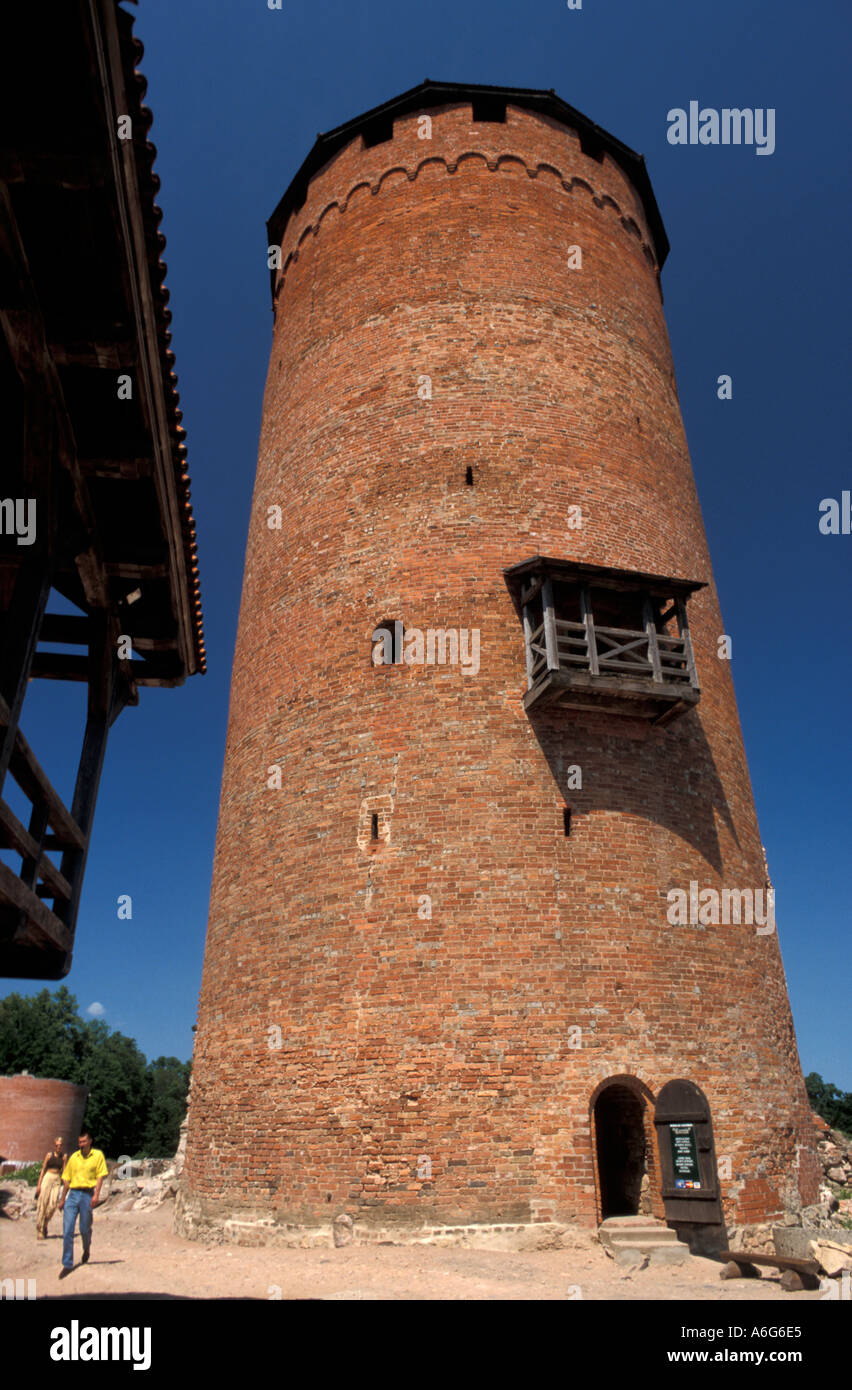 tower of castle Turaida Stock Photo - Alamy