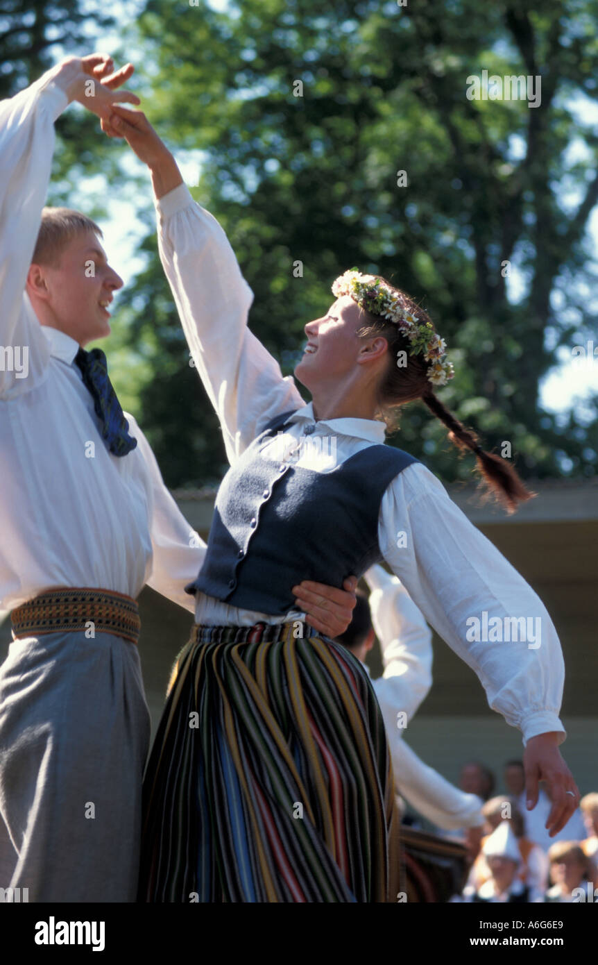 folklore, midsummer night, dancers Stock Photo - Alamy