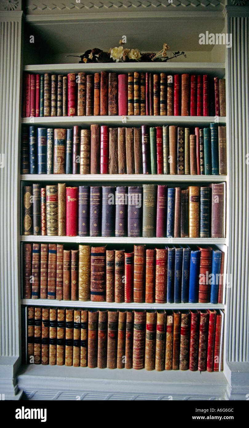 Abstract image of a bookshelf full of books Stock Photo - Alamy