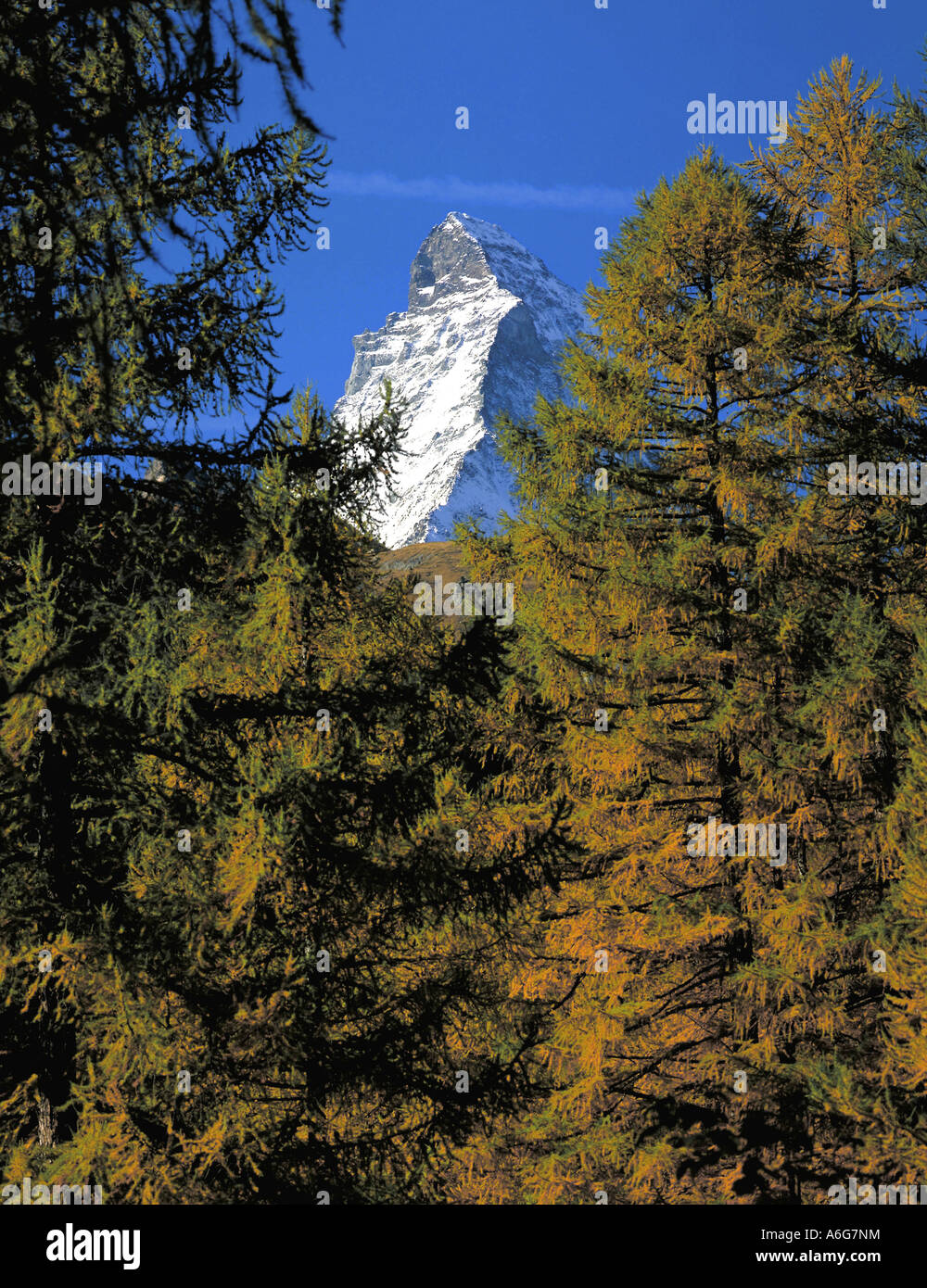 The Matterhorn in autumn, Switzerland Stock Photo - Alamy