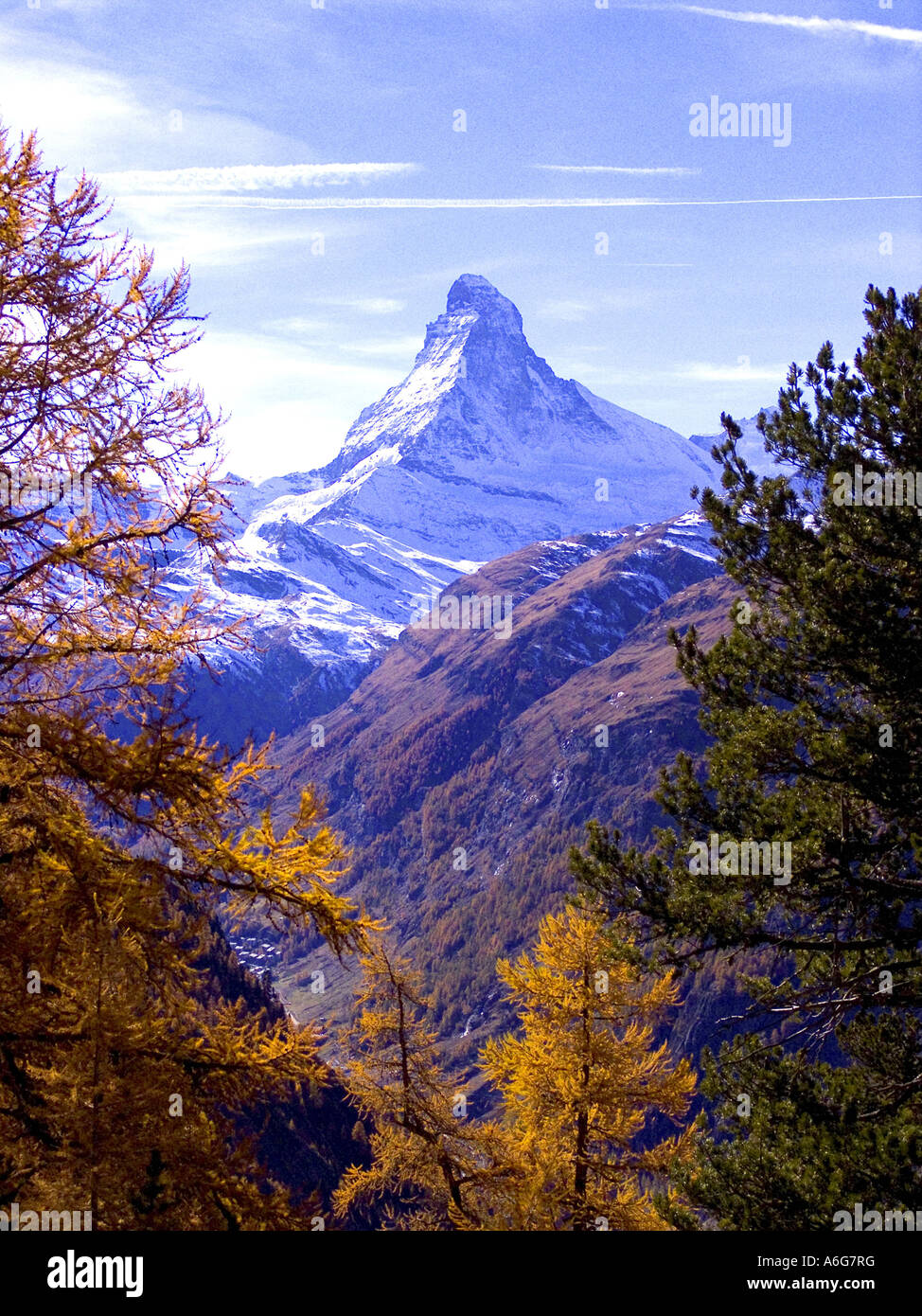 The Matterhorn in autumn, Switzerland Stock Photo - Alamy