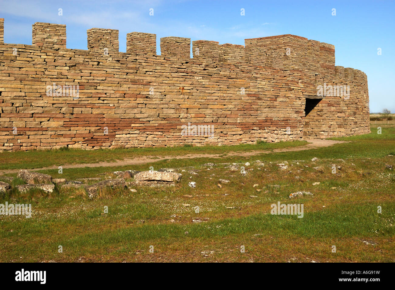 Entrance, Eketorp castle, Oeland, Sweden Stock Photo - Alamy