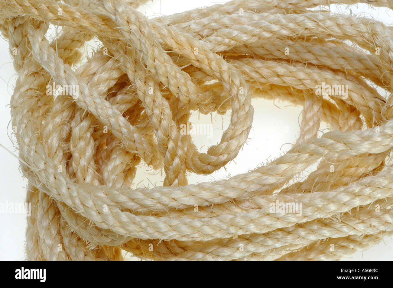 rope, messily tied Stock Photo - Alamy