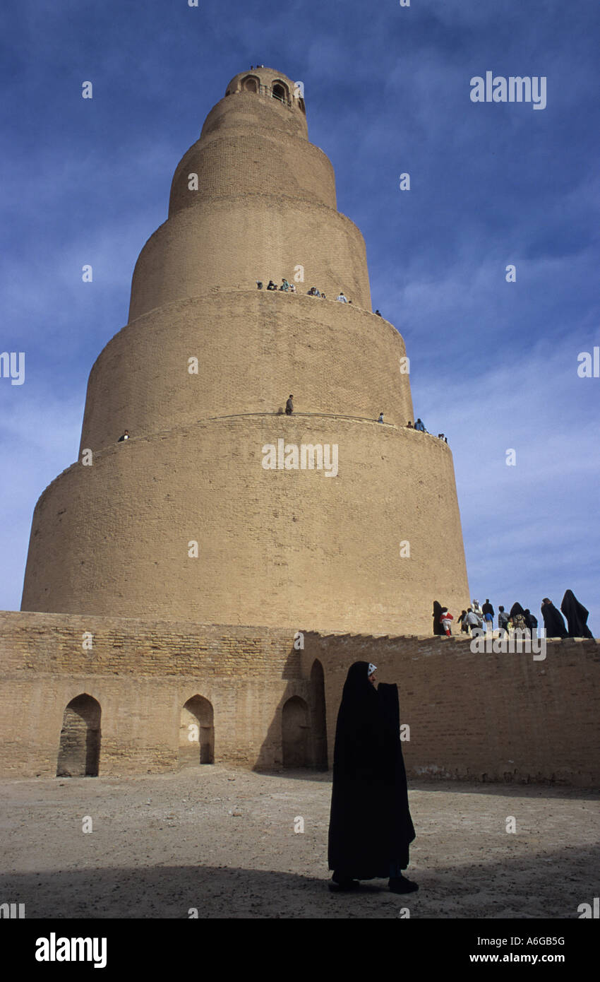 Iraq Malwiyah minaret Samarra Stock Photo - Alamy