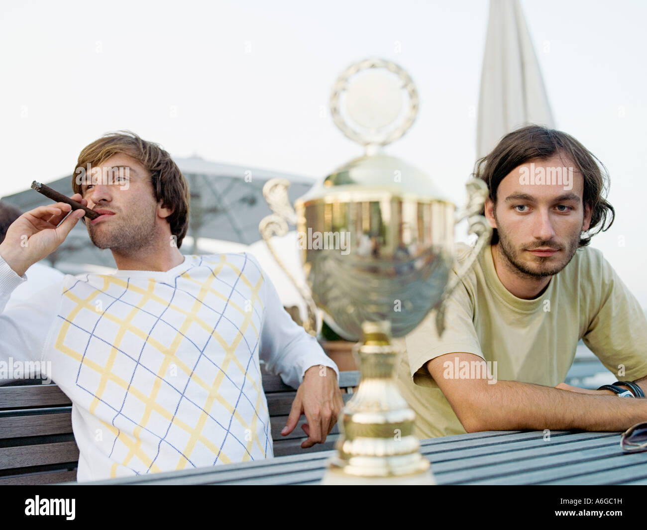 Winner and loser Stock Photo - Alamy