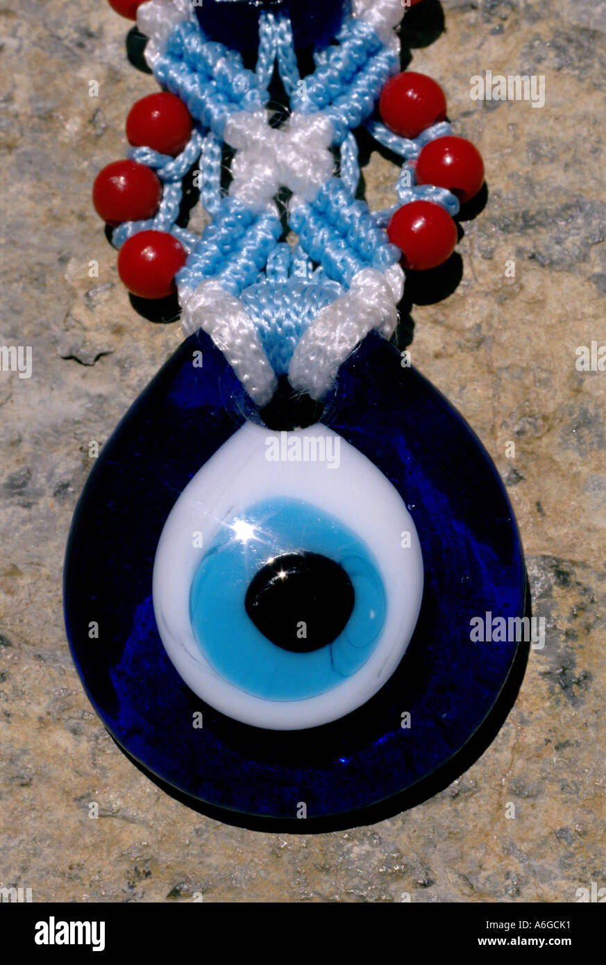 Turkey Charm The Blue Eye Stock Photo - Alamy
