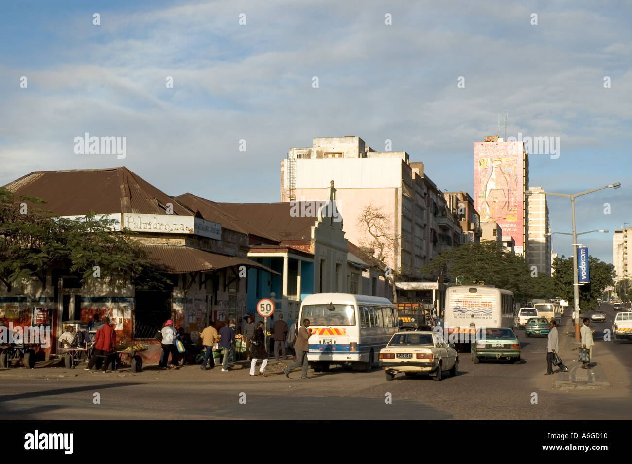 Mozambique Maputo downtown Avenida Karl Marx Avenida Edouardo Mondlane ...