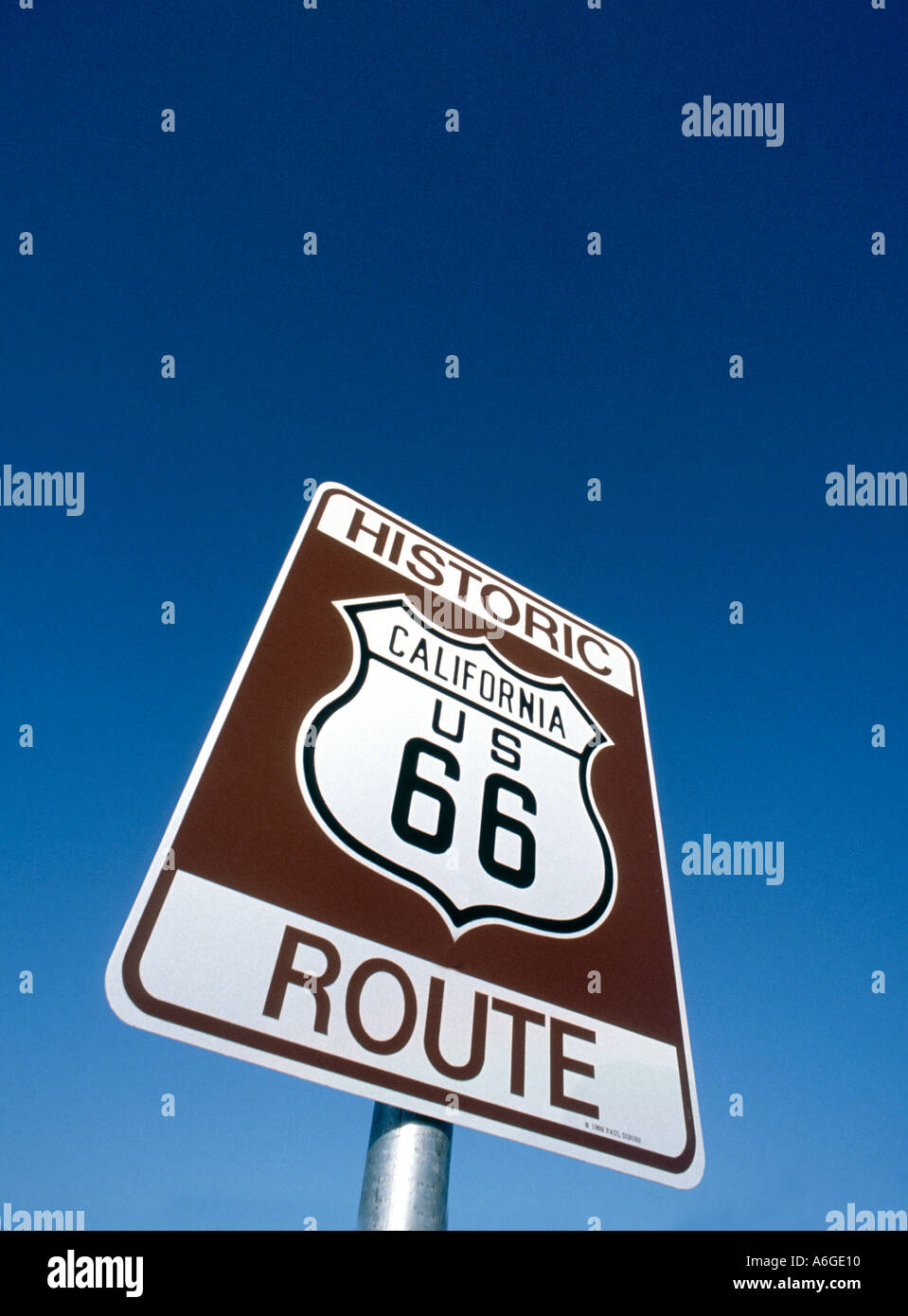 Historic US Route 66 sign Stock Photo - Alamy