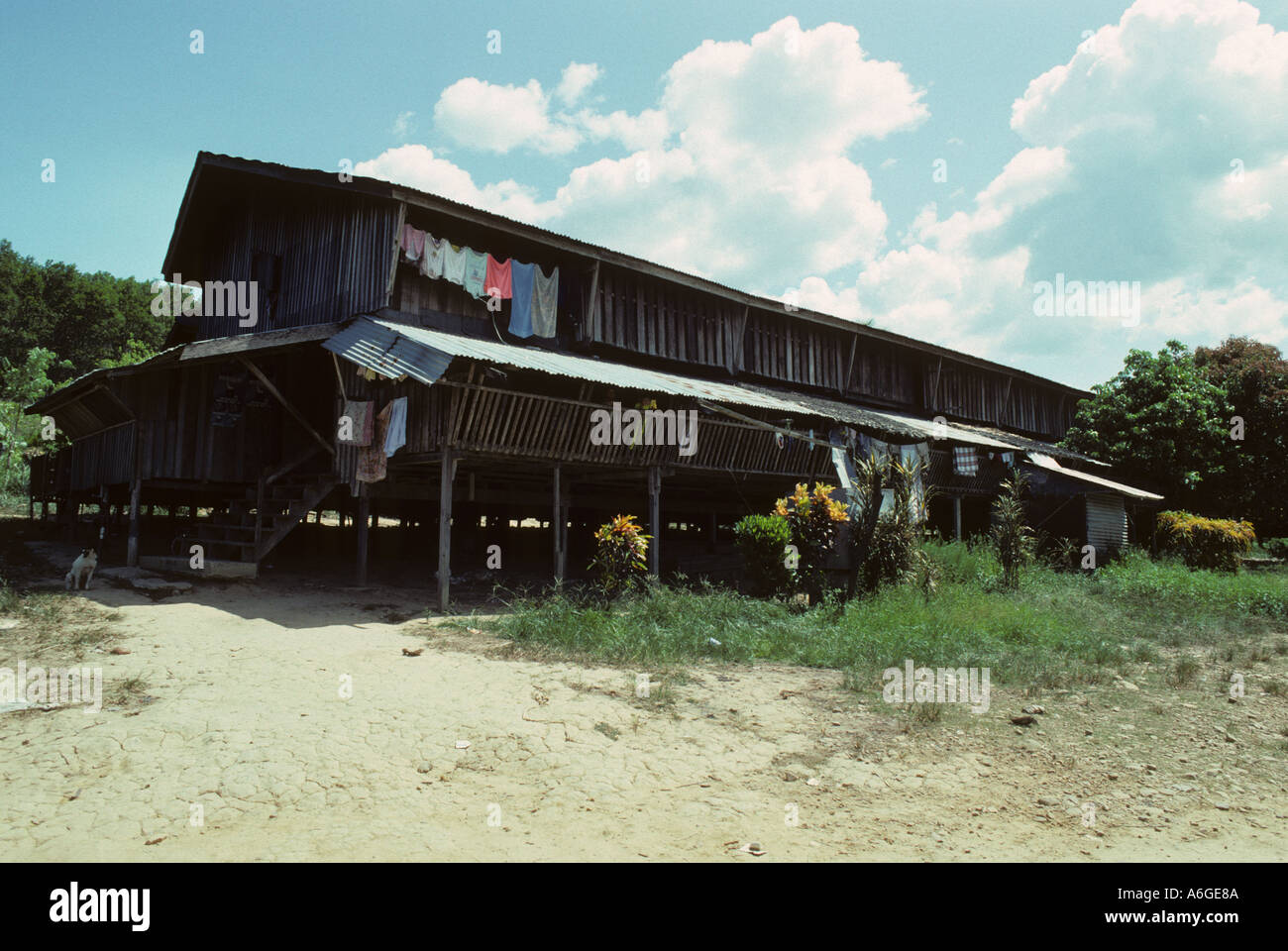 Mompilis Longhouse Sabah Borneo Malaysia Kadazan people Rungus Tribe ...