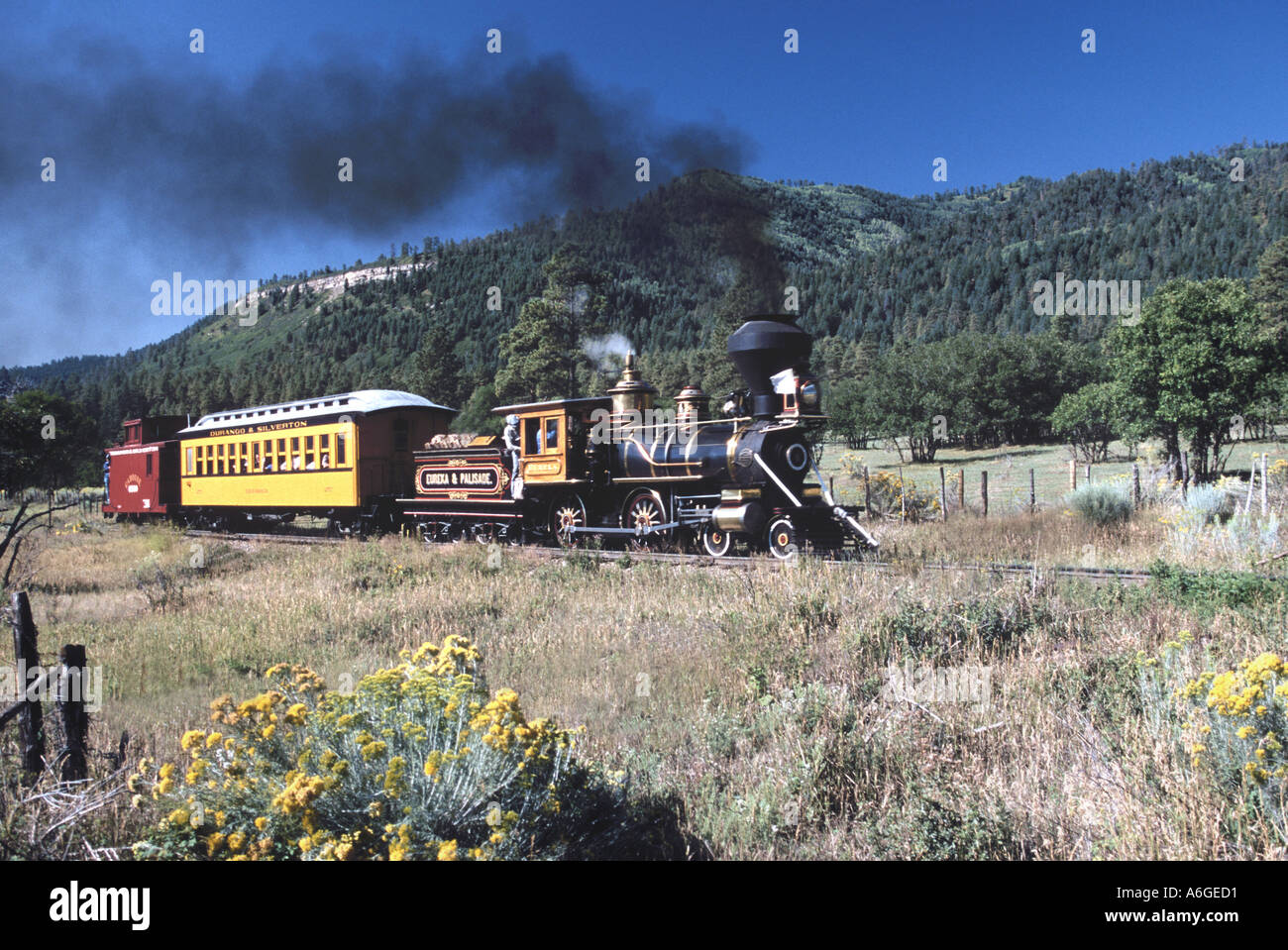 Eureka and Palisade Railroad in Colorado where the old steam engine ...