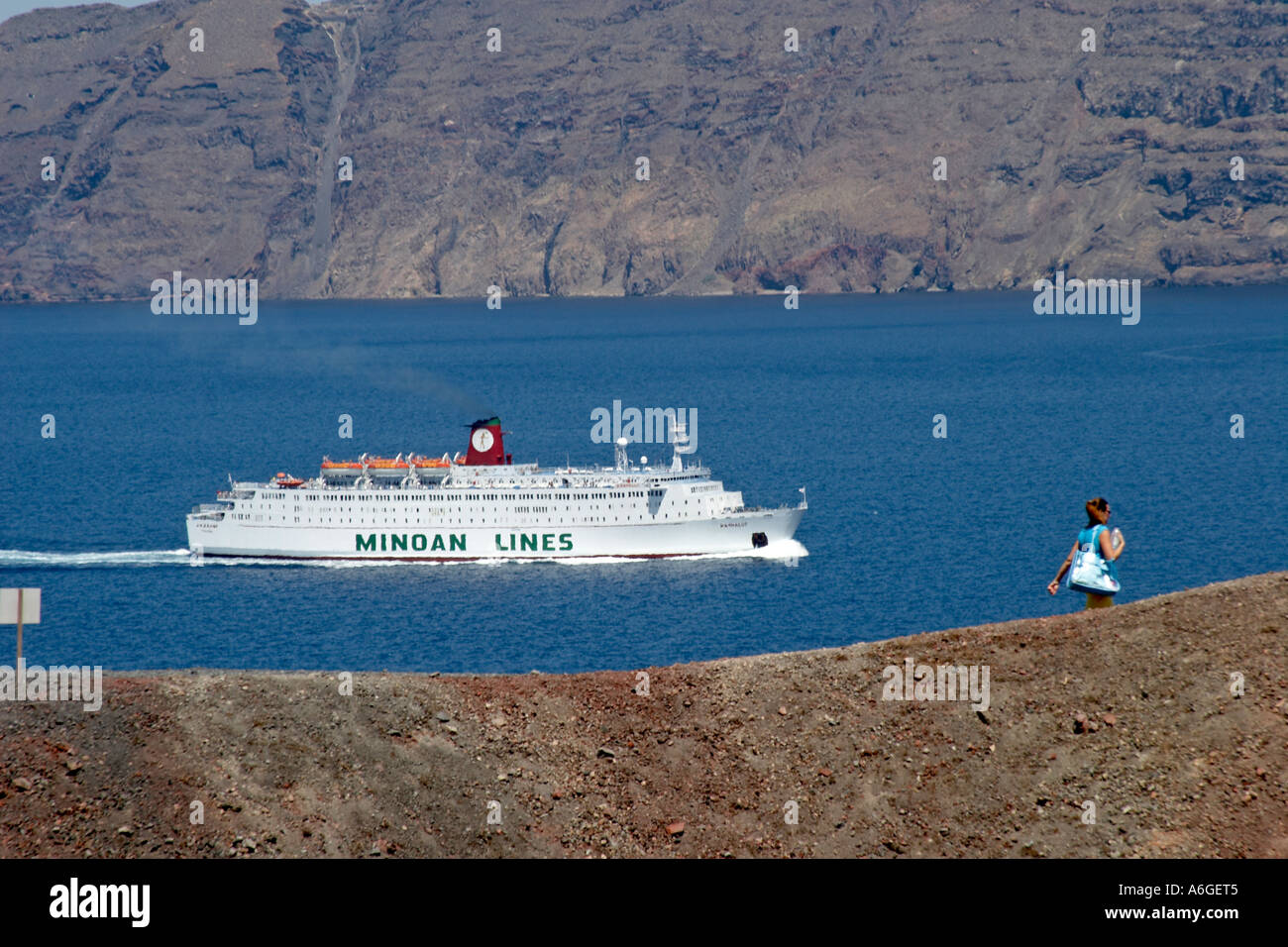Minden Lines ferry boat Stock Photo - Alamy