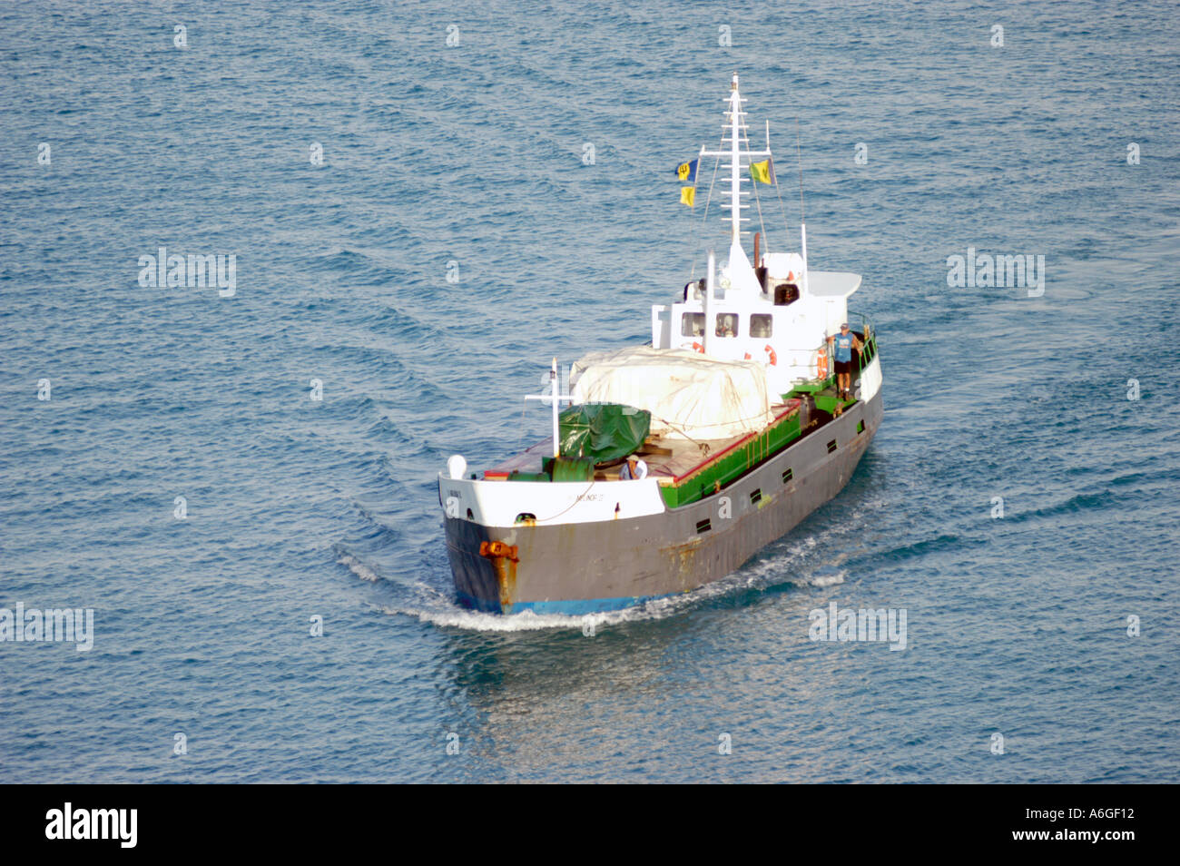 Small inter island cargo boat hi-res stock photography and images - Alamy