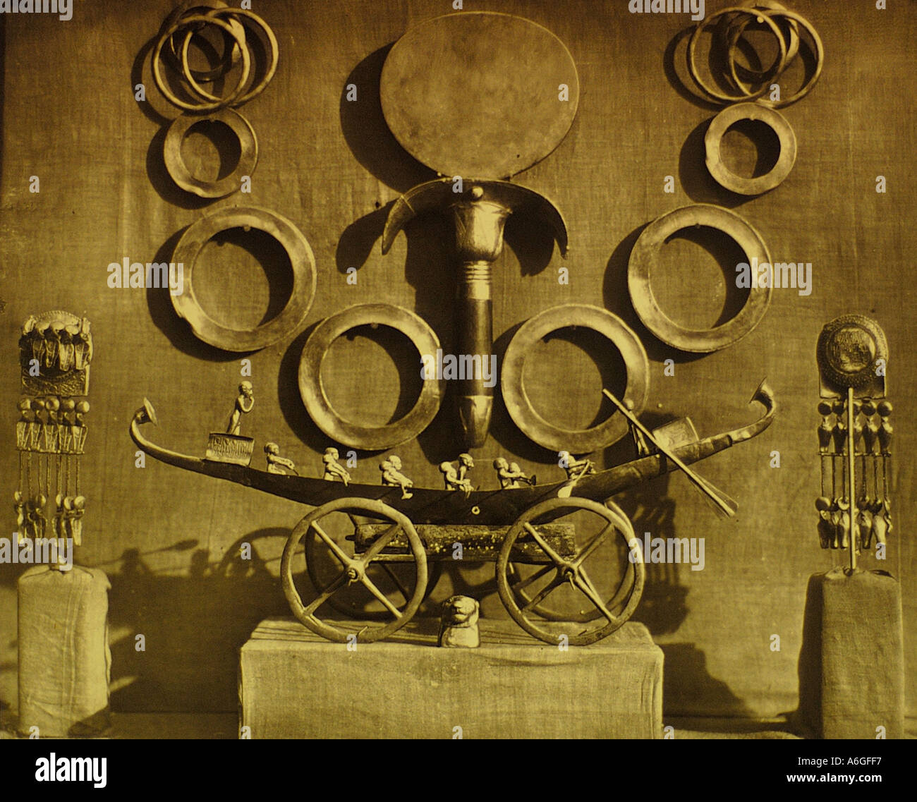 Egypt exhibit in the first Egyptian Museum at Bulaq Cairo Stock Photo ...