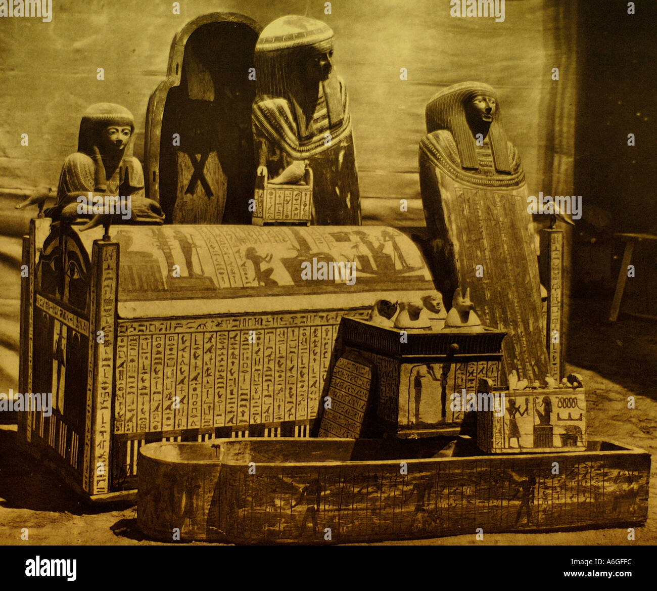 Egypt exhibit in the first Egyptian Museum at Bulaq Cairo Stock Photo ...