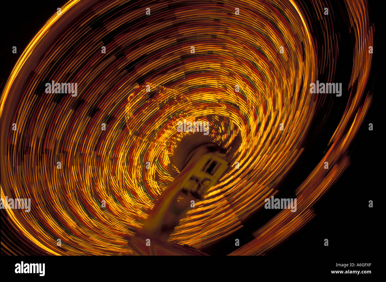 Rotating lights of merry-go-round (roundabout, carousel, carrousel) by ...