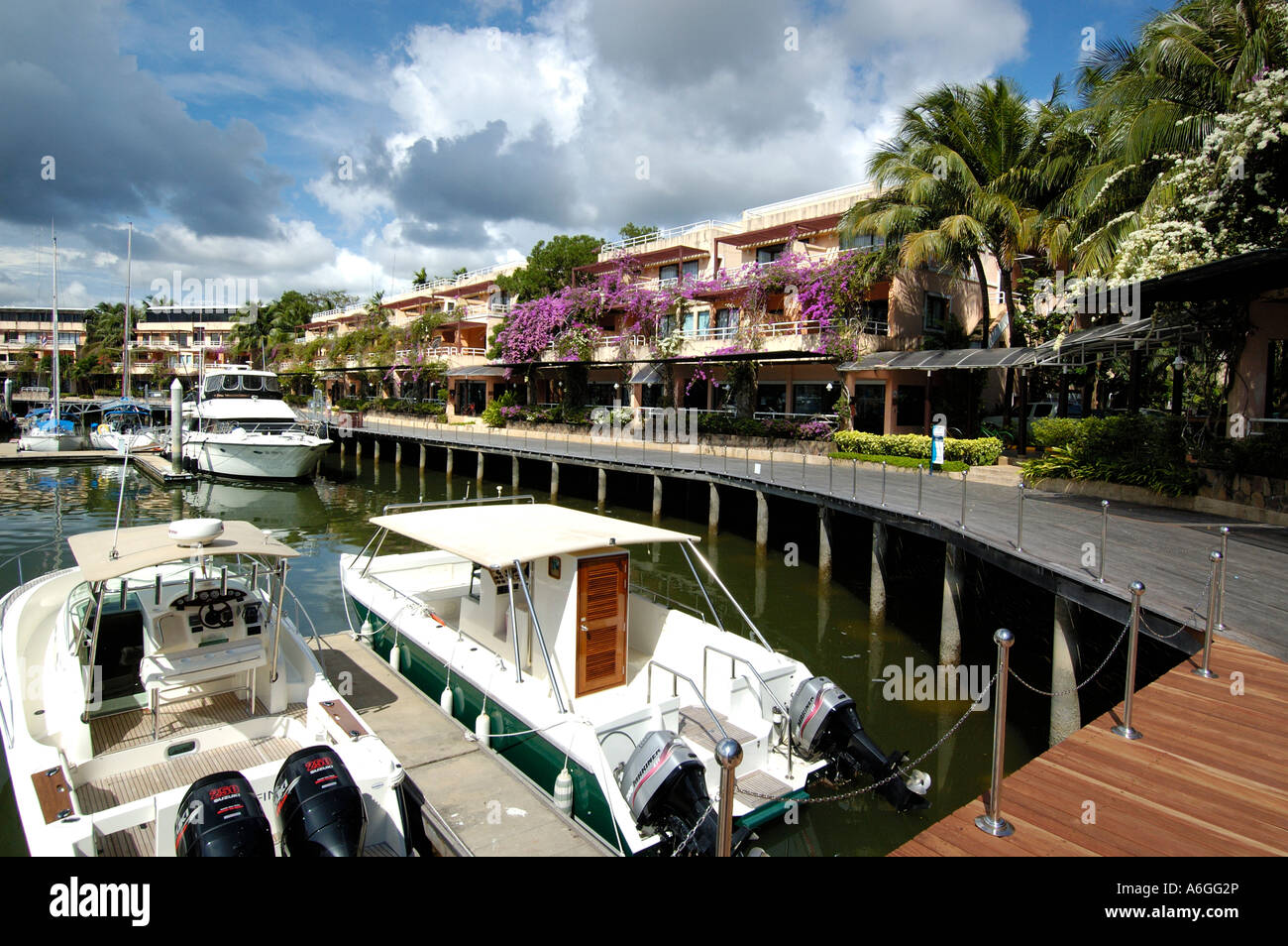 Thailand, Phuket Boat Lagoon Marina Stock Photo - Alamy