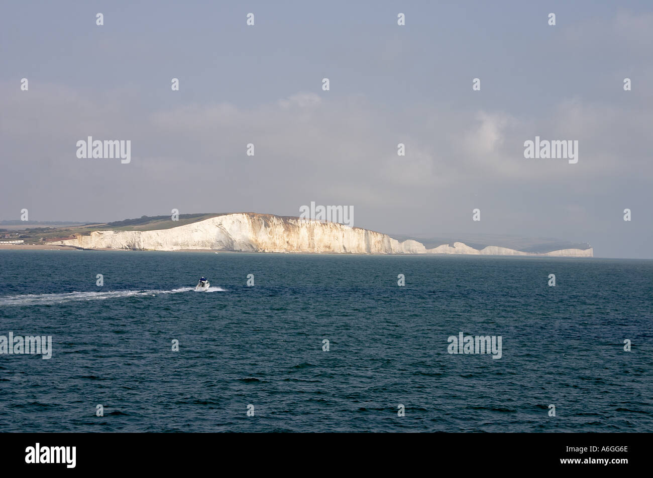 White chalk cliffs of Newhaven West Sussex Stock Photo - Alamy