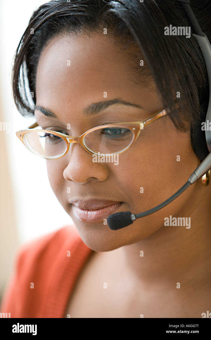 Female telephonist hi-res stock photography and images - Alamy